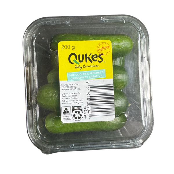 Cucumbers Baby Qukes PUNNET – King Cole Direct Fruit Supply